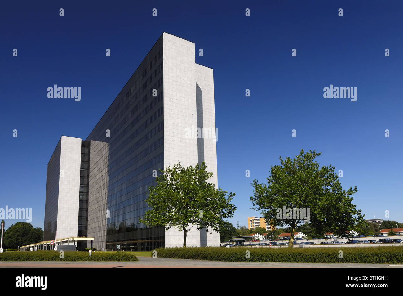 The Vattenfall's house in the City North, Hamburg, Germany, Europe ...