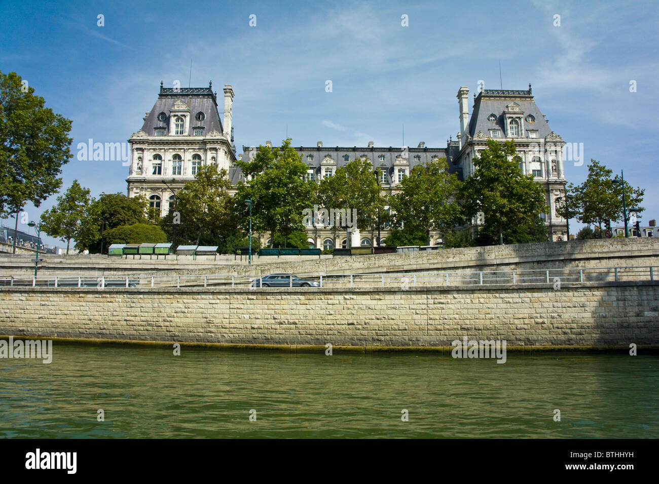 Buildings and Riverbank from River Seine, Paris, France Stock Photo - Alamy