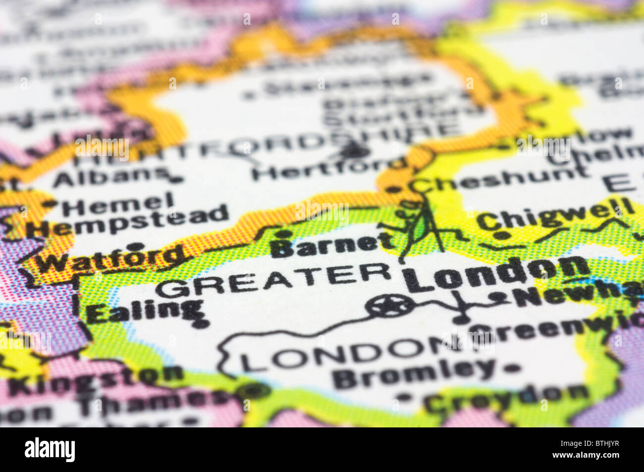 Map of united kingdom cities hi-res stock photography and images - Alamy
