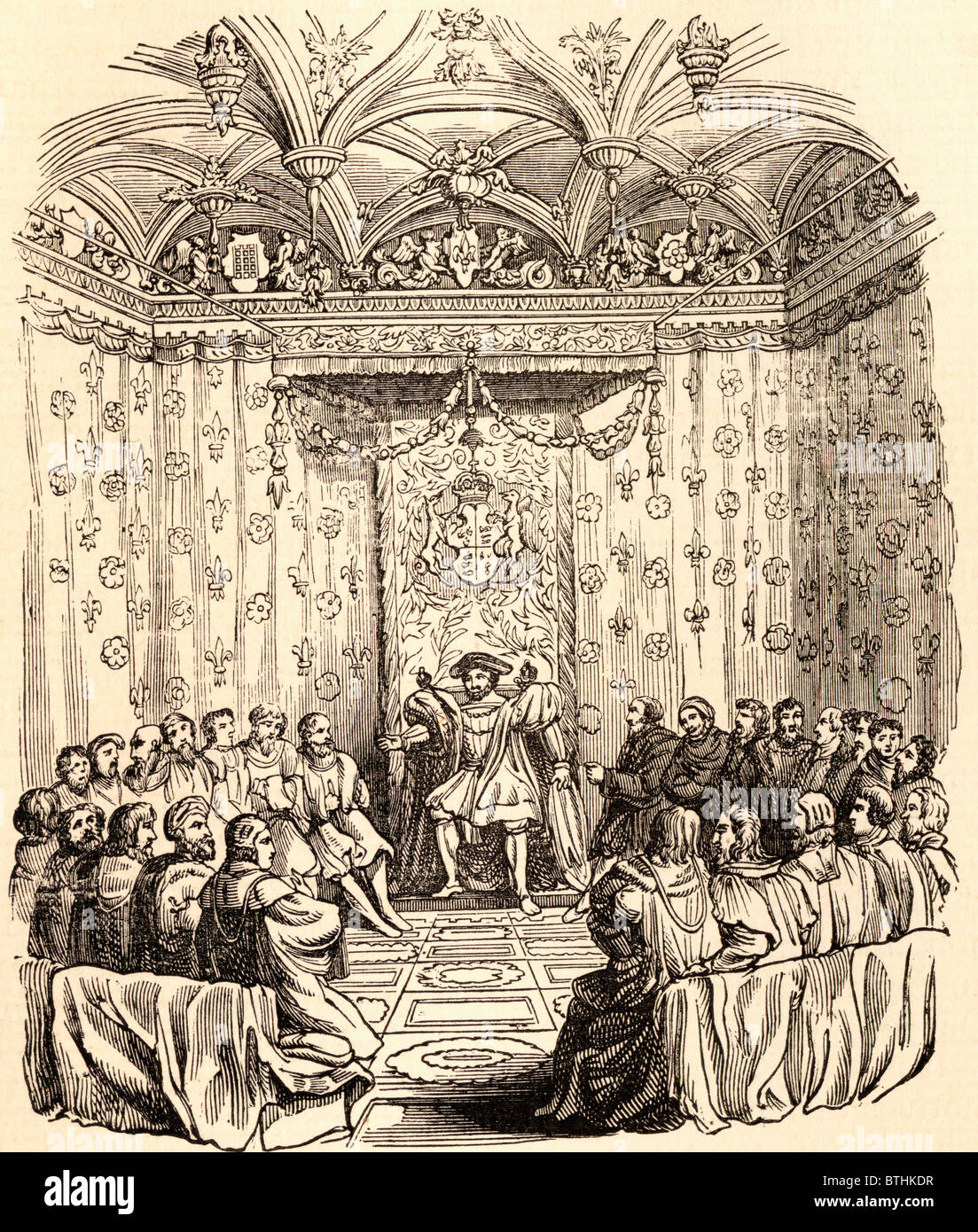 King henry viii england council hi-res stock photography and images - Alamy