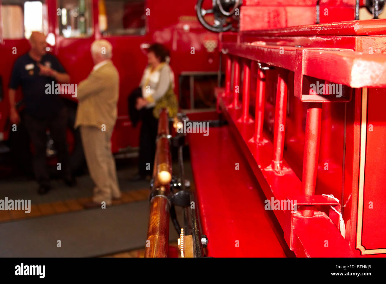 Old fire engine at the London Fire Brigade Museum Stock Photo - Alamy