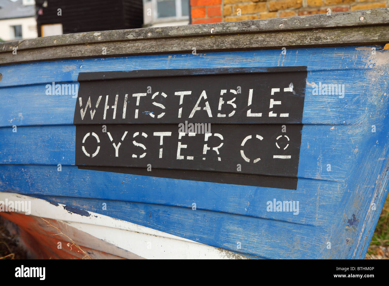 A sign on a boat Stock Photo - Alamy