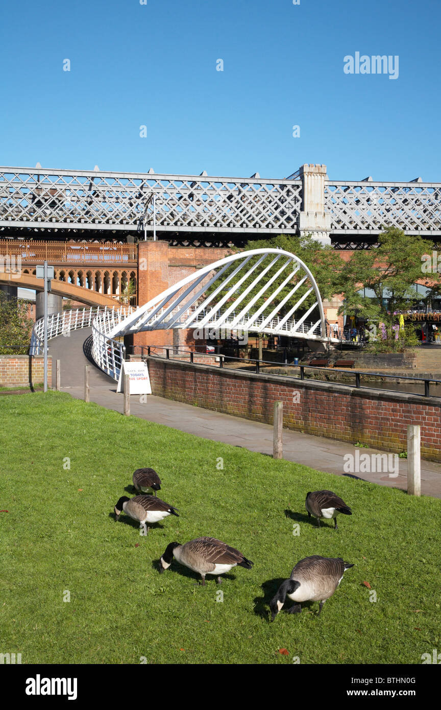 Merchants bridge manchester castlefield hi-res stock photography and ...