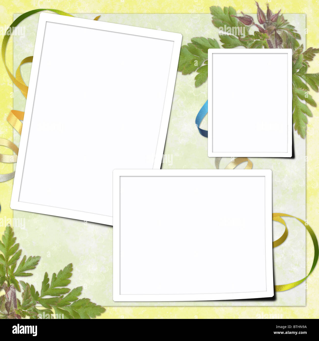 Summer background with frame Stock Photo - Alamy
