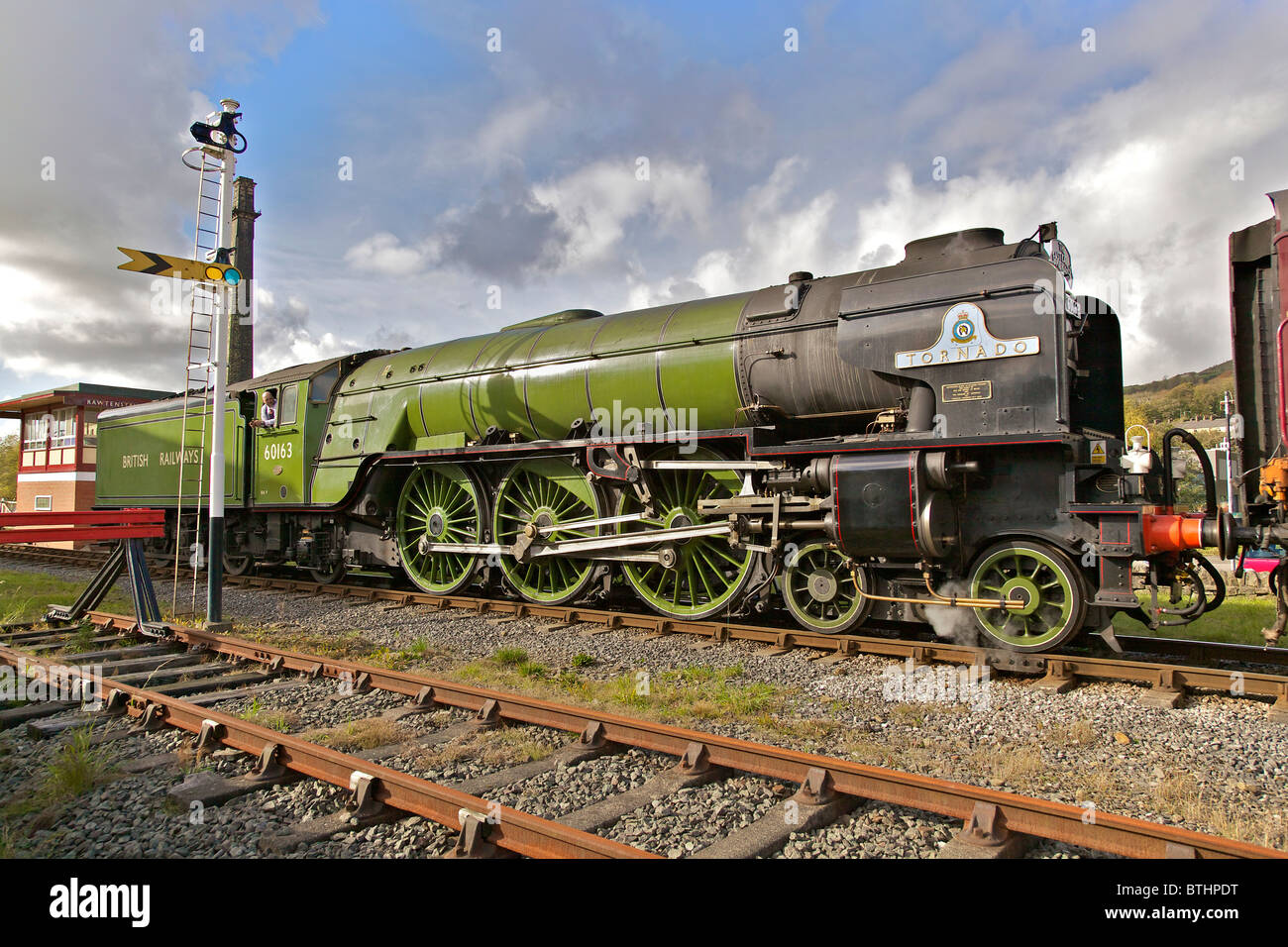 Tornado steam loco at Rawtenstall on the ELR East Lancs Railway steam ...