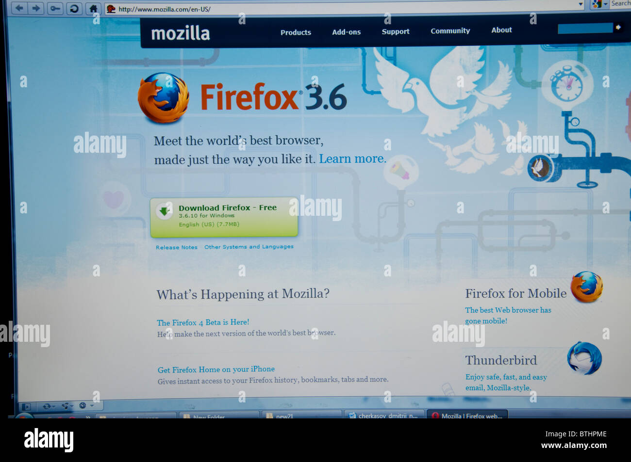 Firefox screen hi-res stock photography and images - Alamy
