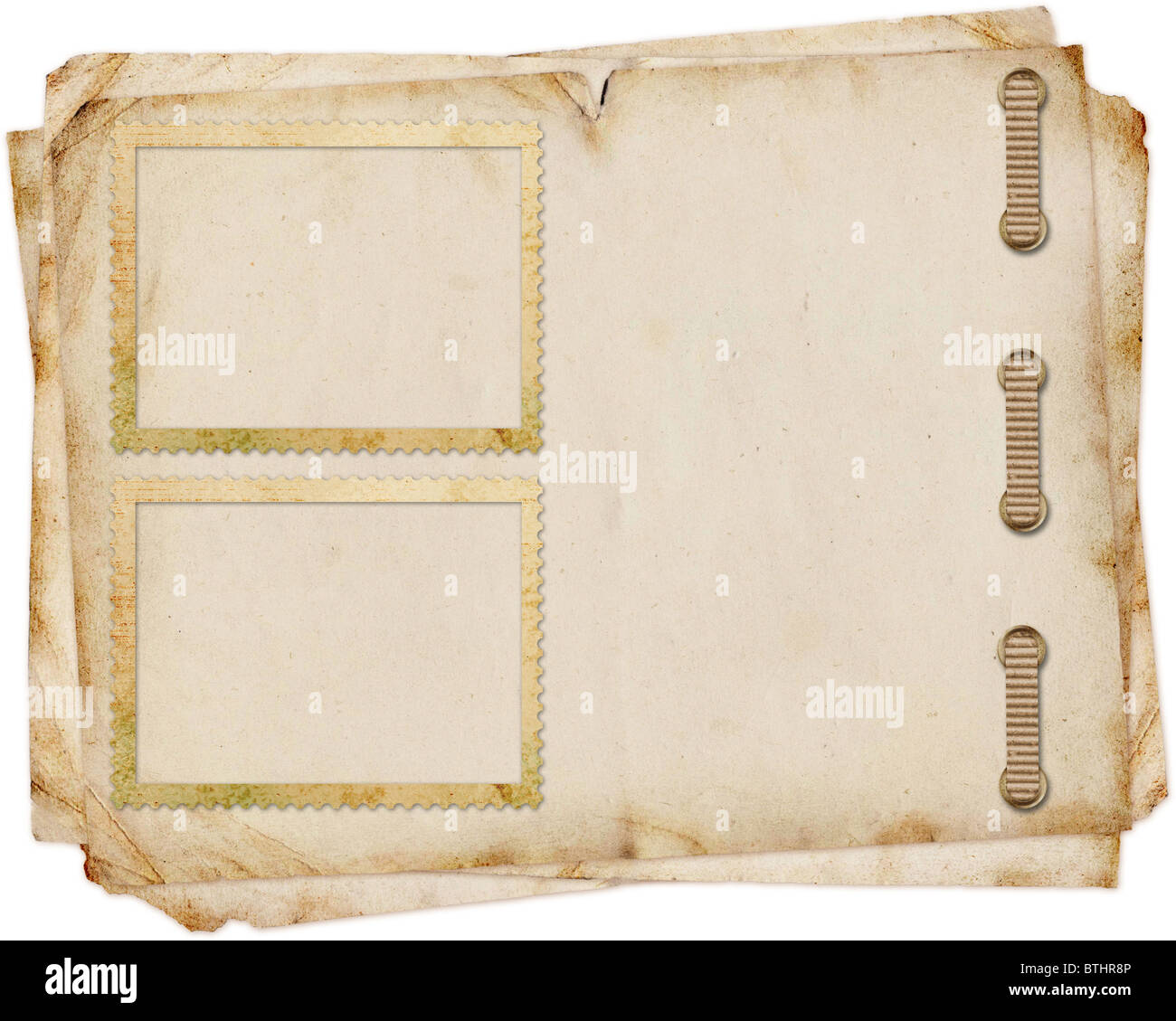 Vintage paper with frames Stock Photo - Alamy