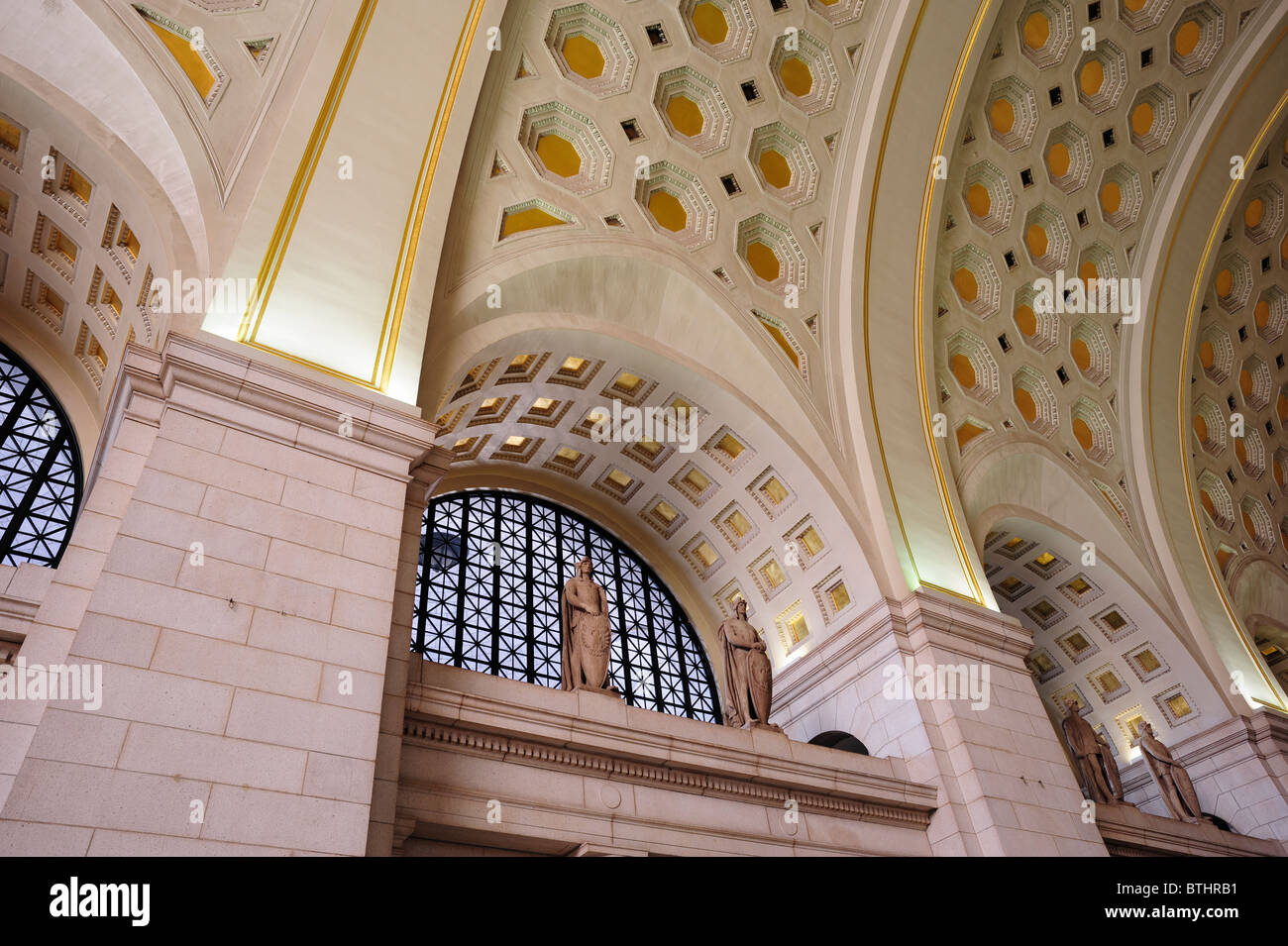 Ceiling of Union Station, Washington, District of Columbia, USA ...