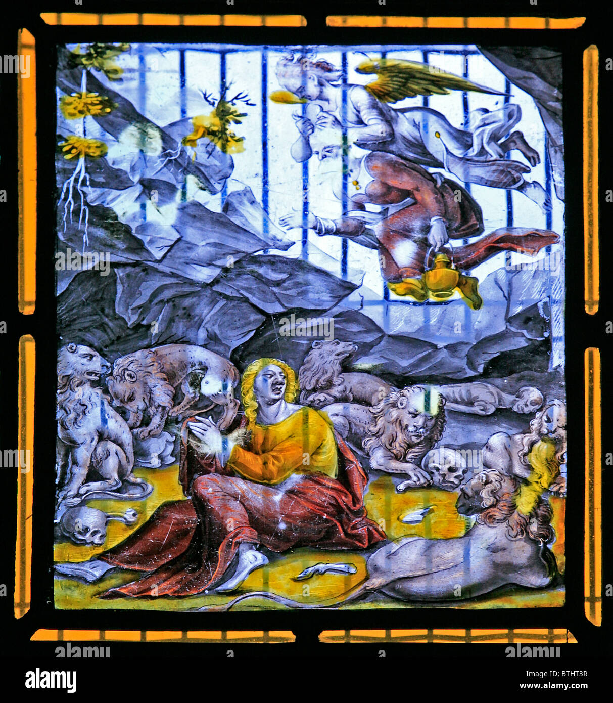 Daniel in the lions den hi-res stock photography and images - Alamy