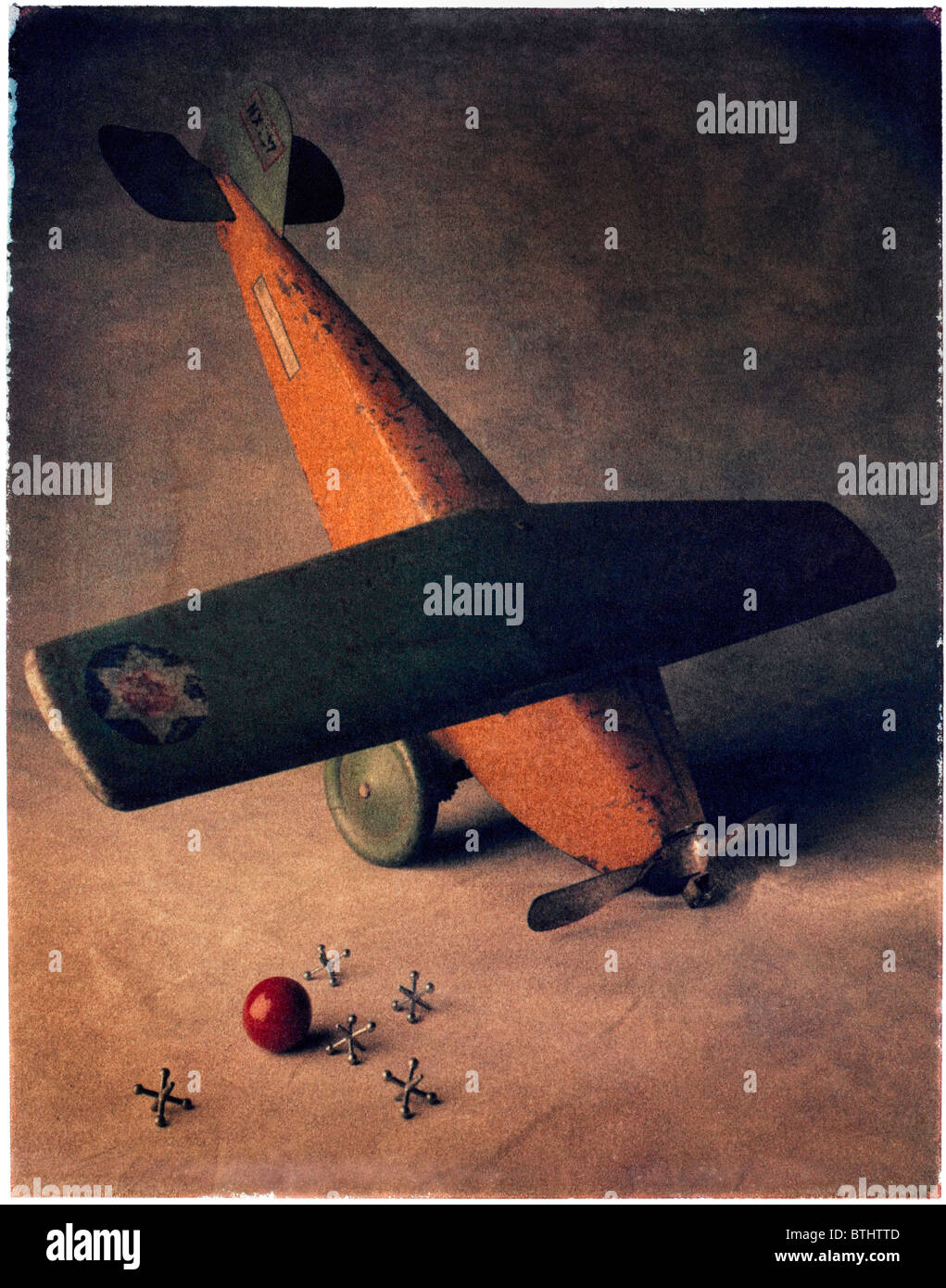 Red ball and jacks hi-res stock photography and images - Alamy