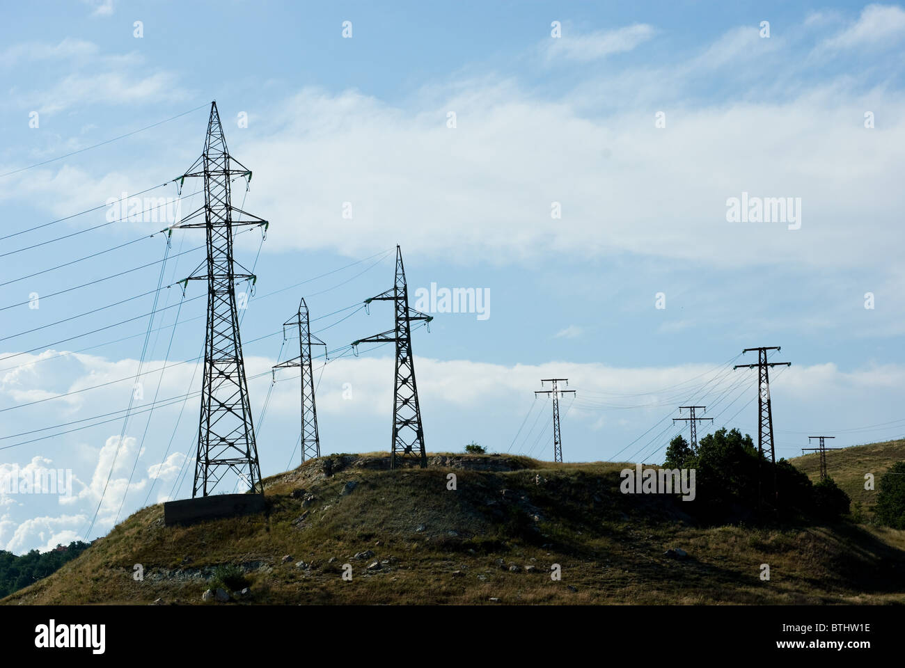 Power poles of europe hi-res stock photography and images - Alamy