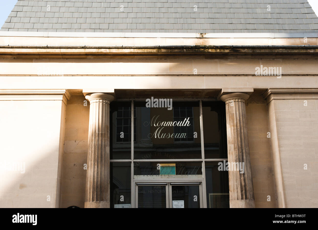 Entrance to the Nelson Museum in Monmouth Stock Photo - Alamy