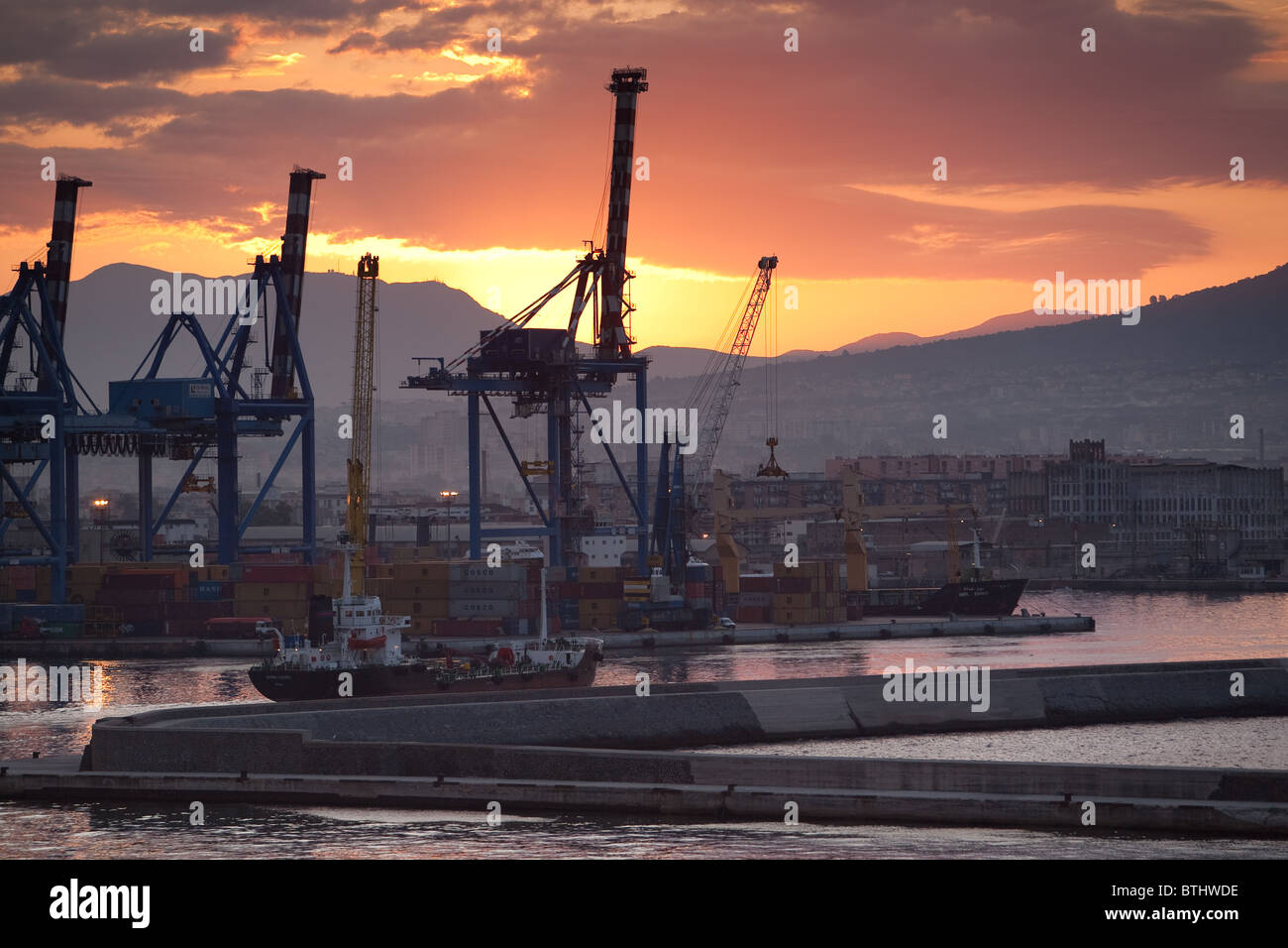 Container terminal naples hi-res stock photography and images - Alamy