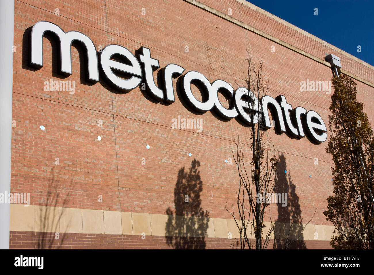Metrocentre Gateshead out of town shopping mall exterior and car parks ...