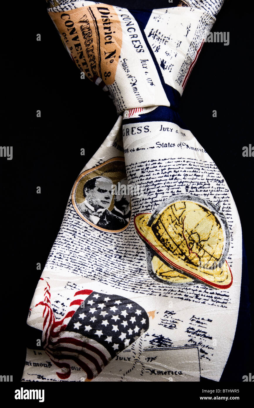 July 4th American Independence Day celebratory neck tie Stock Photo - Alamy