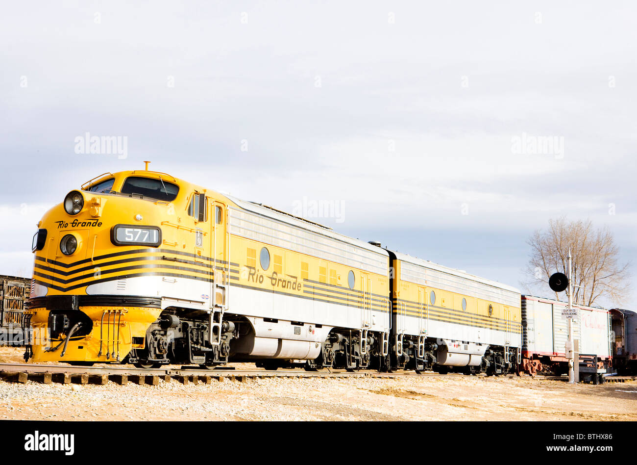 diesel locomotive, Colorado Railroad Museum, USA Stock Photo - Alamy