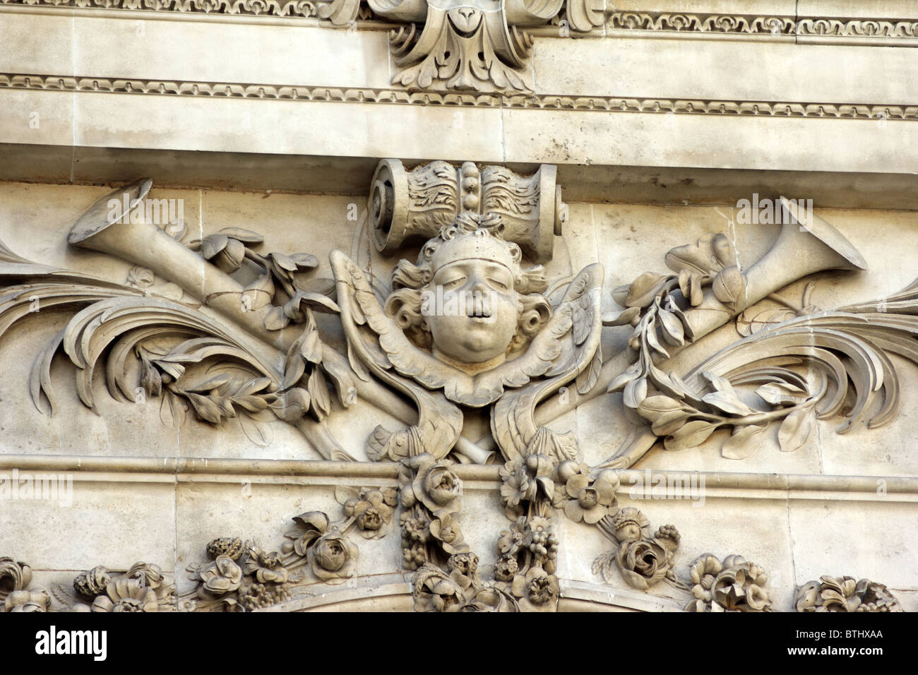 Baroque ornament, St Paul's Cathedral, City of London, England, UK ...