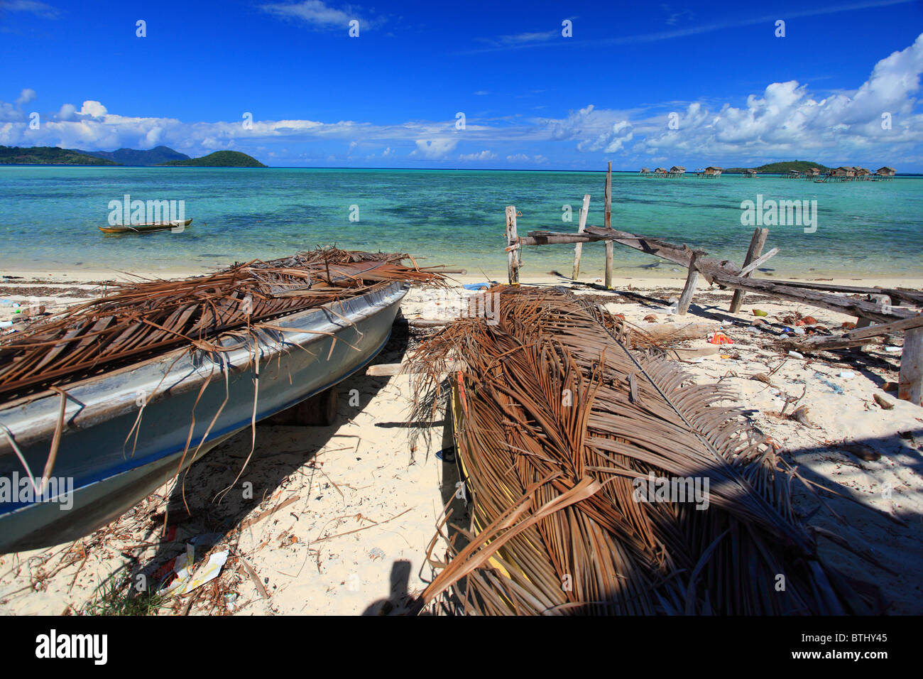 Dark and clear blue sky of Semporna, Sabah Stock Photo - Alamy