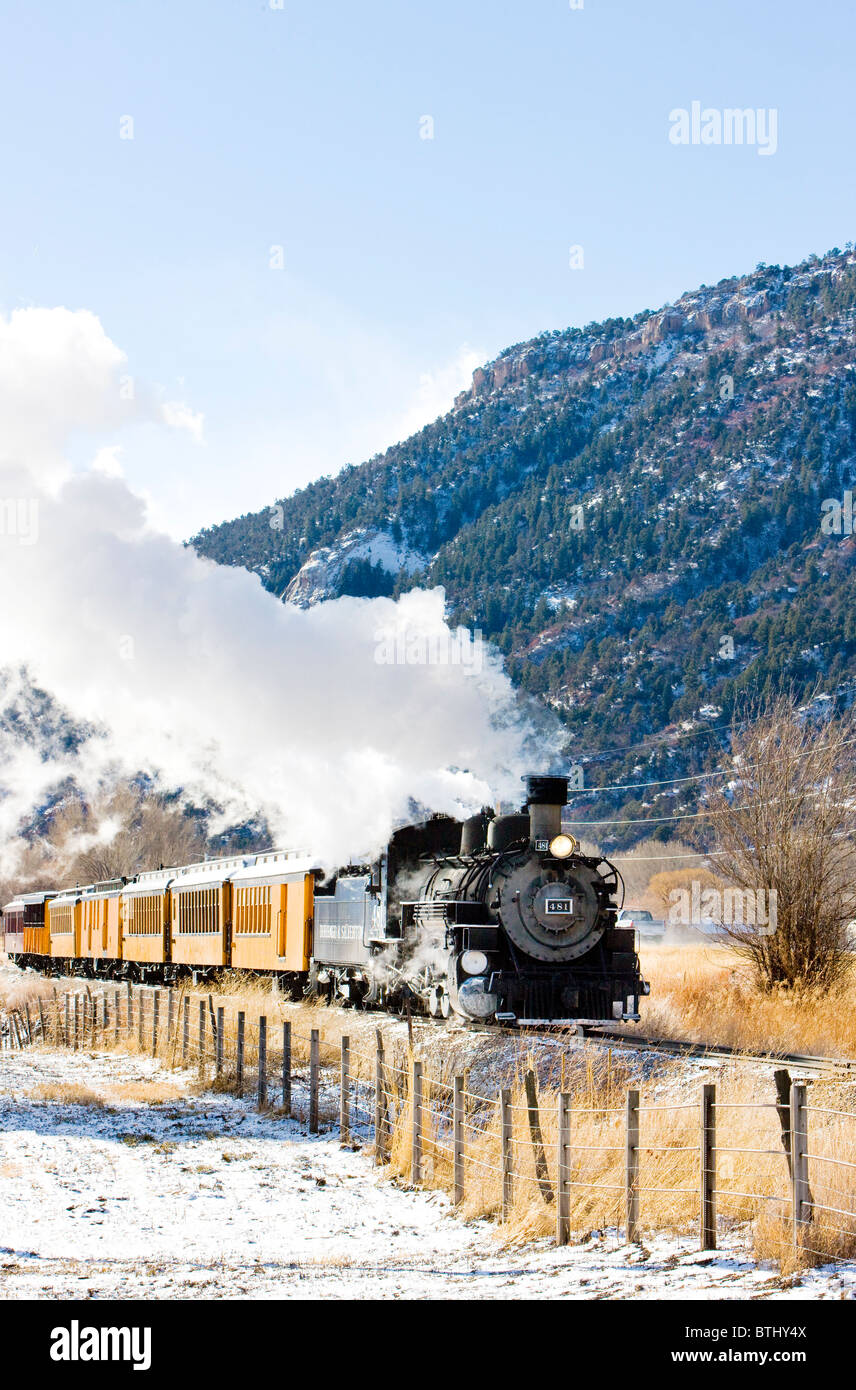 Durango and Silverton Narrow Gauge Railroad, Colorado, USA Stock Photo ...