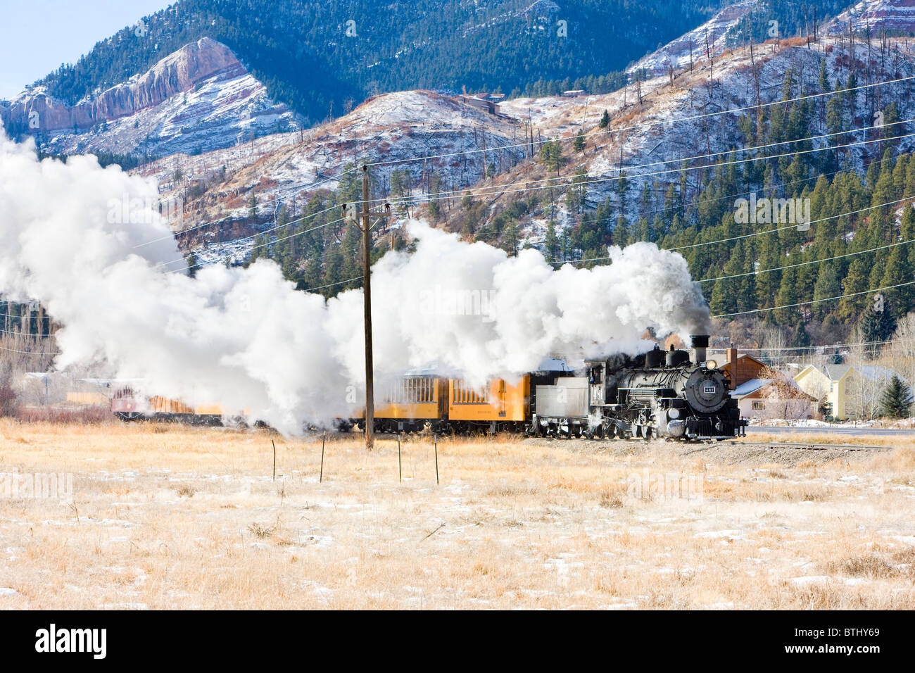 Durango and Silverton Narrow Gauge Railroad, Colorado, USA Stock Photo ...