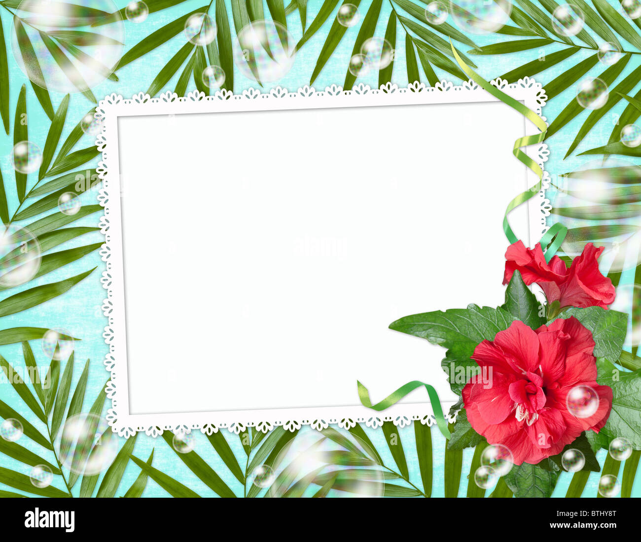 Framework for invitation or congratulation Stock Photo - Alamy