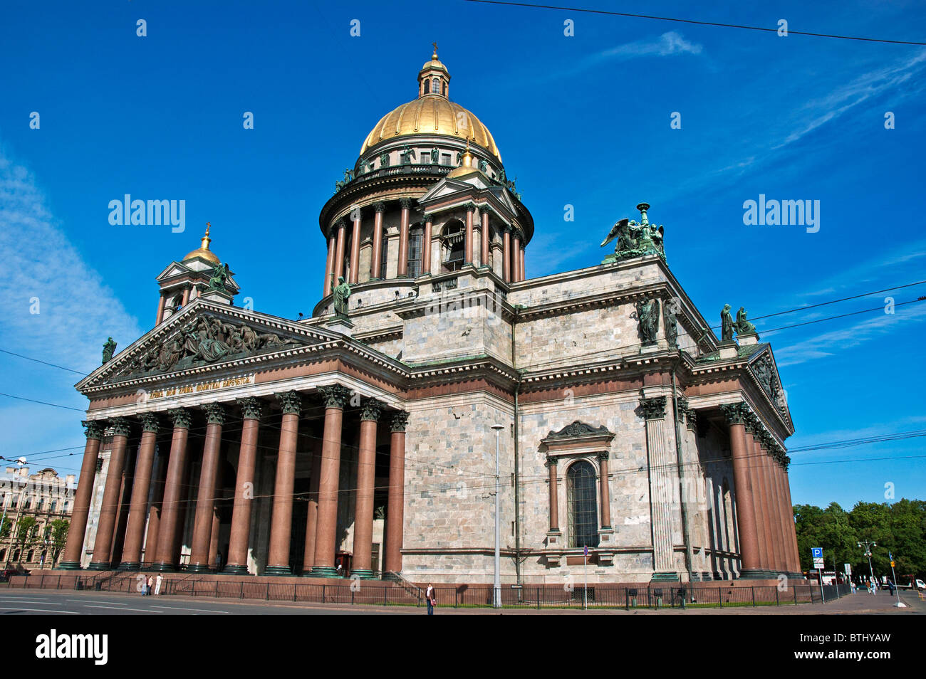 The impressive gilded dome of St Isaac's Cathedral, (now a museum ...
