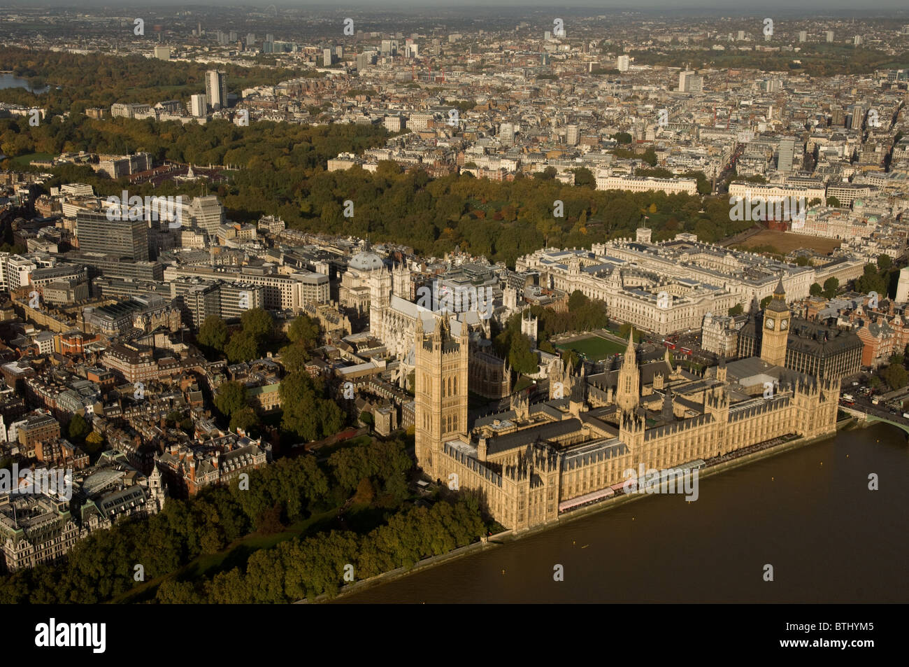 Aerial view of parliament square london hi-res stock photography and ...