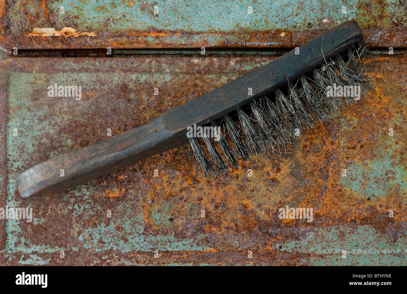 Old Wire Brush - 2010 Stock Photo - Alamy