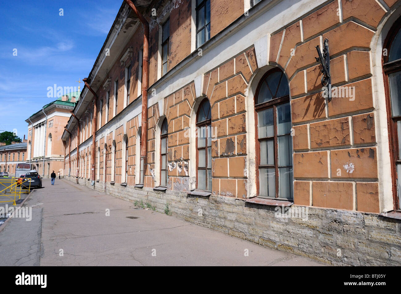 The former red brick barracks of the 4th Company of the Pavlovsky ...