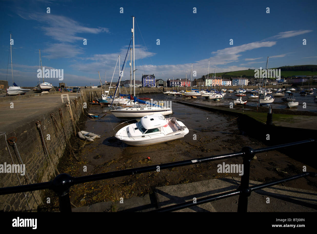 Aberaeron Harbor Harbour Cardigan Bay Wales UK Stock Photo - Alamy