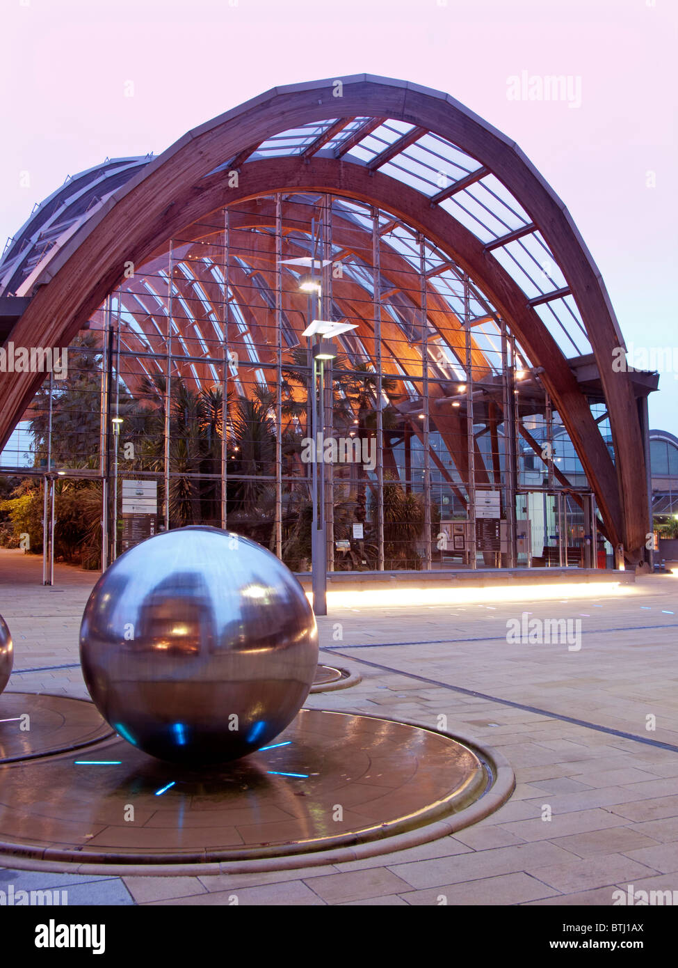 Winter Gardens Sheffield, sunset Stock Photo - Alamy