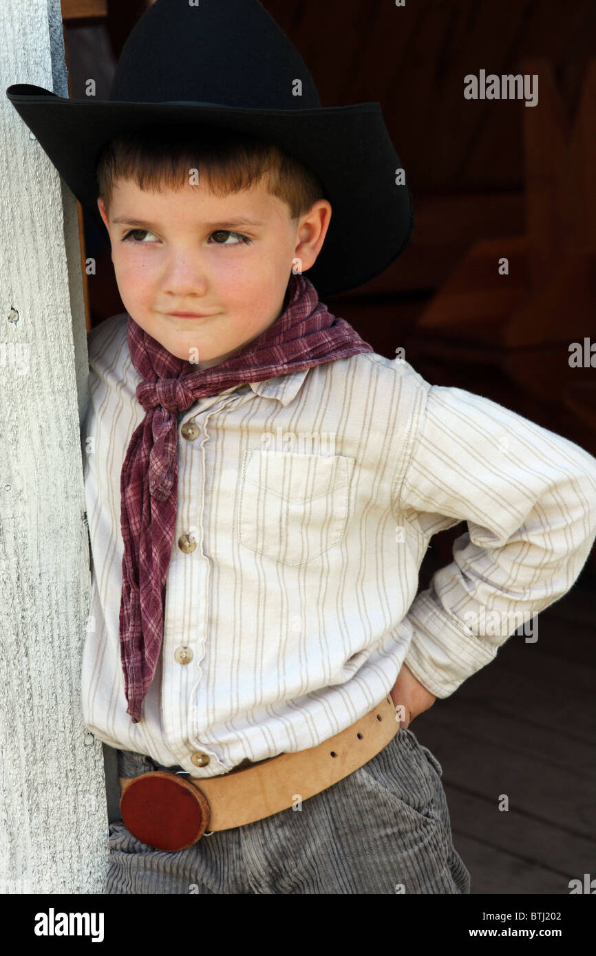 A young cowboy portrait Stock Photo - Alamy