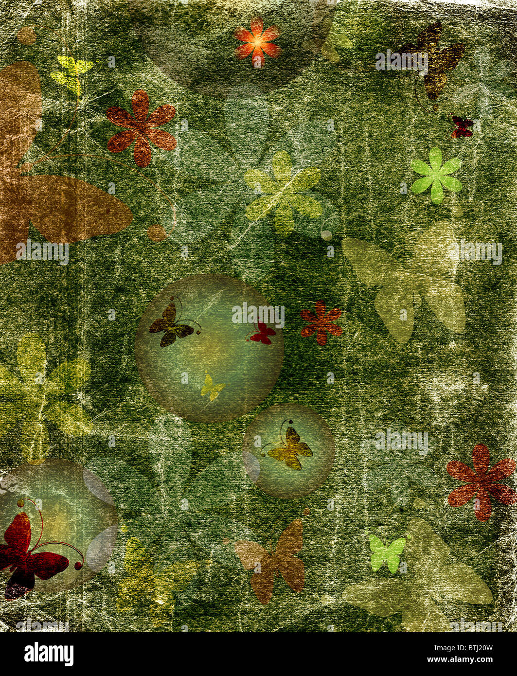 Vintage styled pattern paper hi-res stock photography and images - Alamy