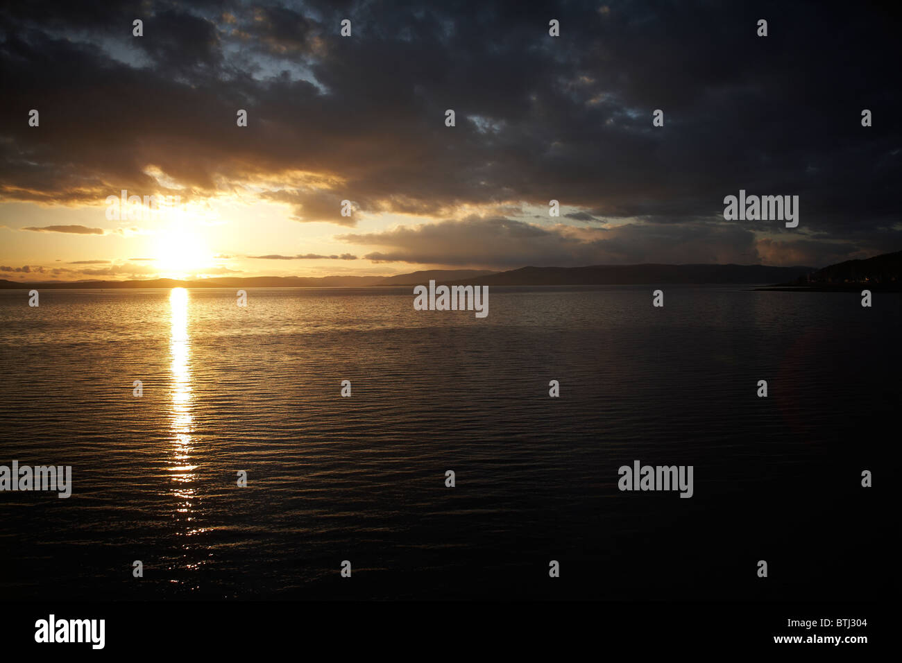 Views of Largs coastline from the ferry link between Largs and the Isle ...