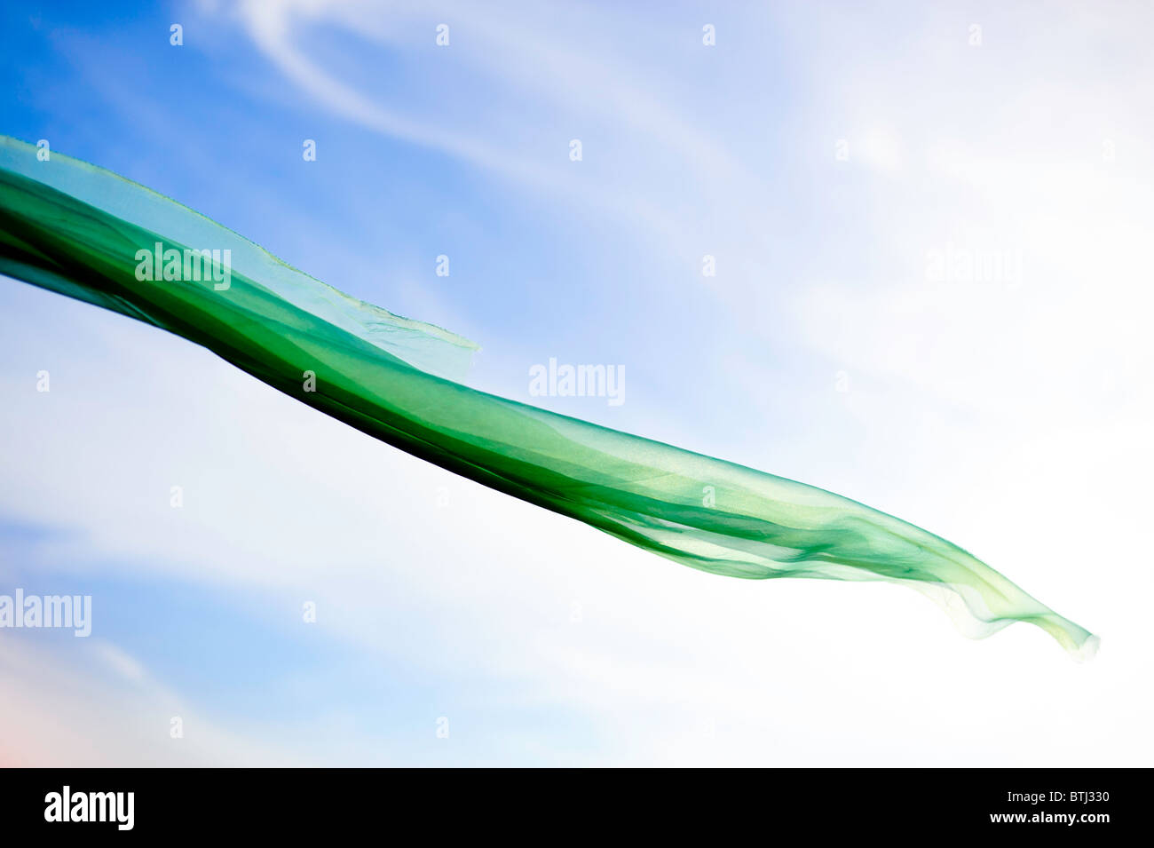 A ribbon blowing in the wind Stock Photo - Alamy