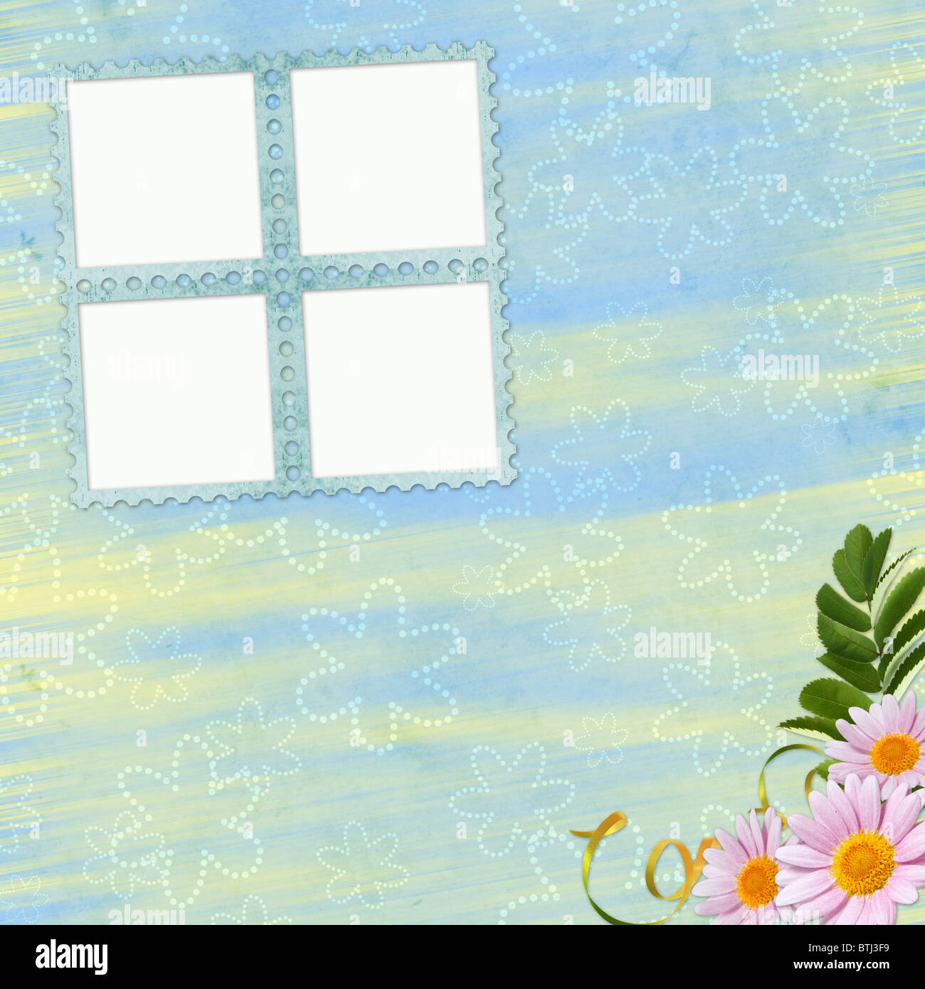 Summer background with frame Stock Photo - Alamy