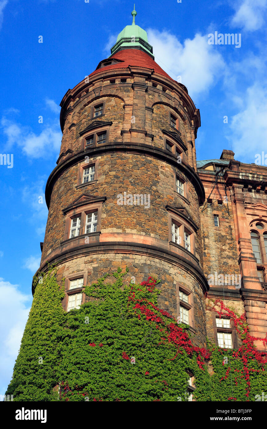 Ksiaz (Schloss Furstenstein) castle, Silesia, Poland Stock Photo - Alamy