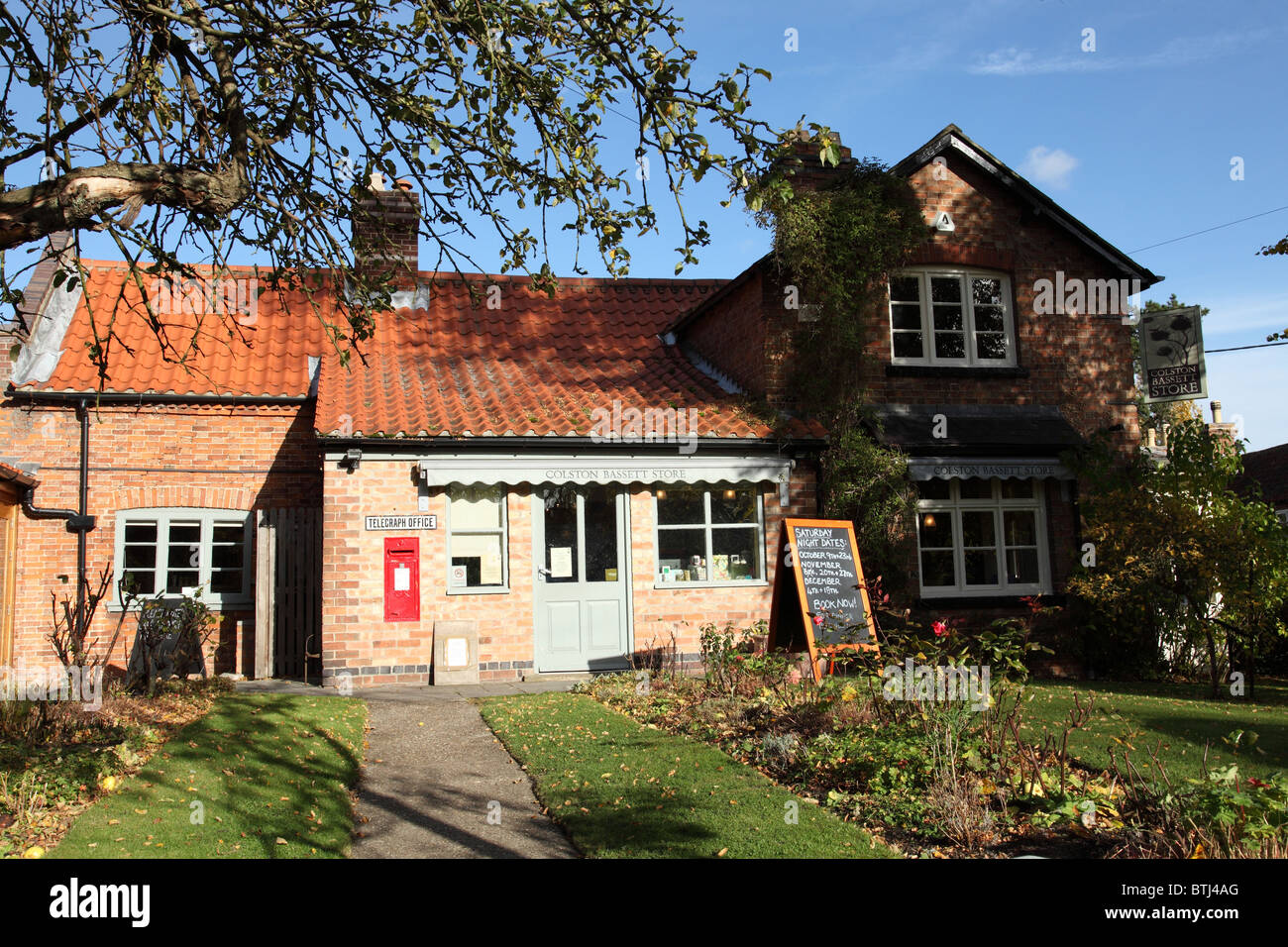 The village store at Colston Bassett, Nottinghamshire, England, U.K ...