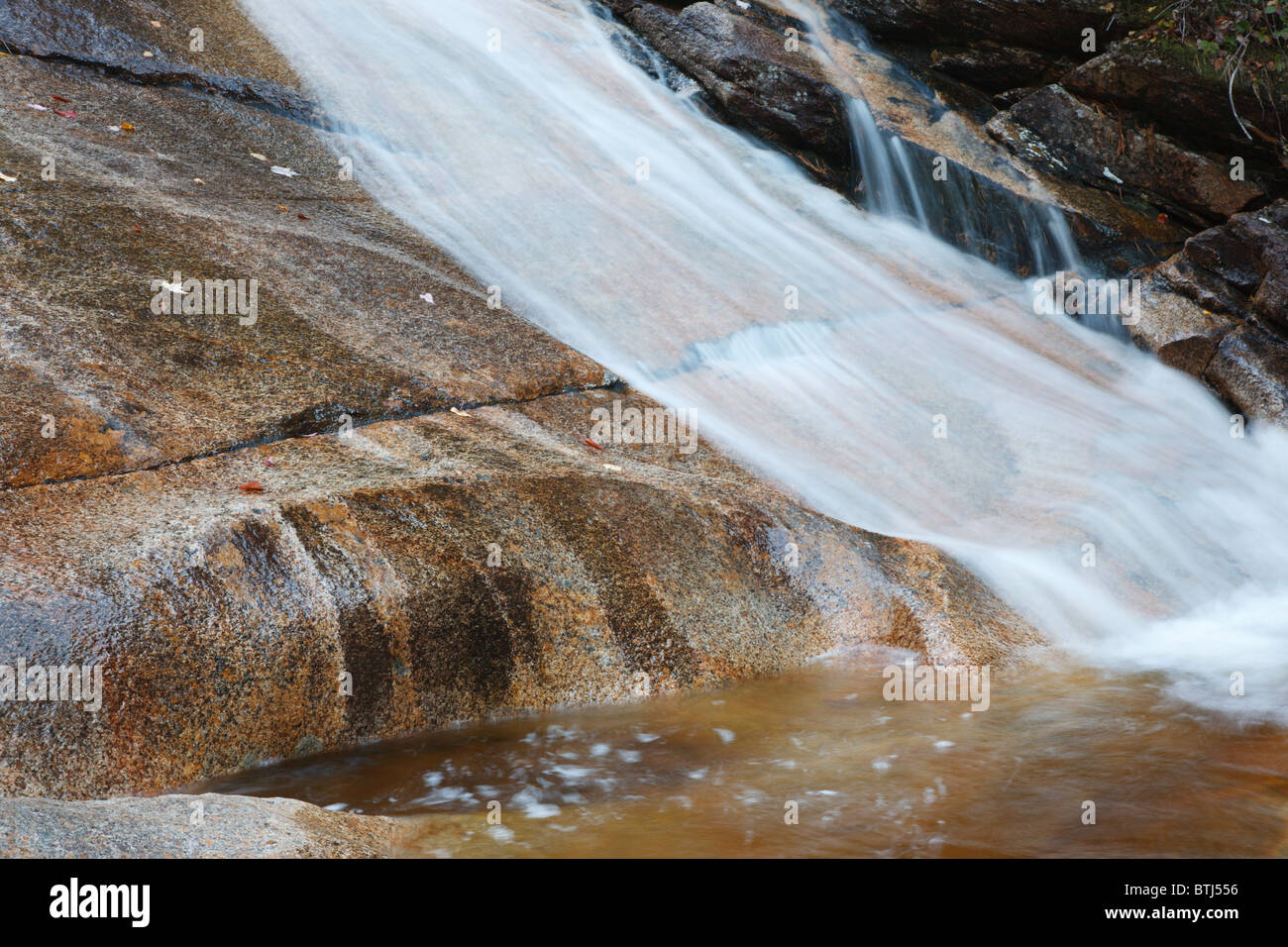 Cascade along the South Branch of Hancock Brook in Lincoln, New ...