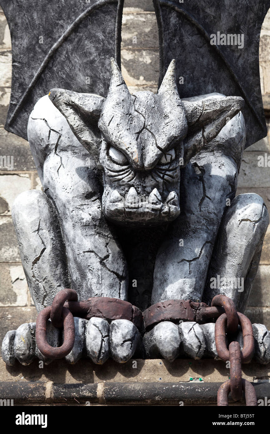 stone carved chained monster, Eastern State Penitentiary (ESP ...