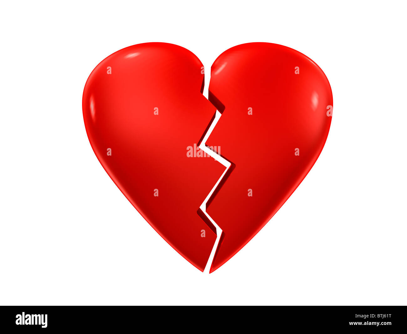 Broken heart cutout hi-res stock photography and images - Alamy