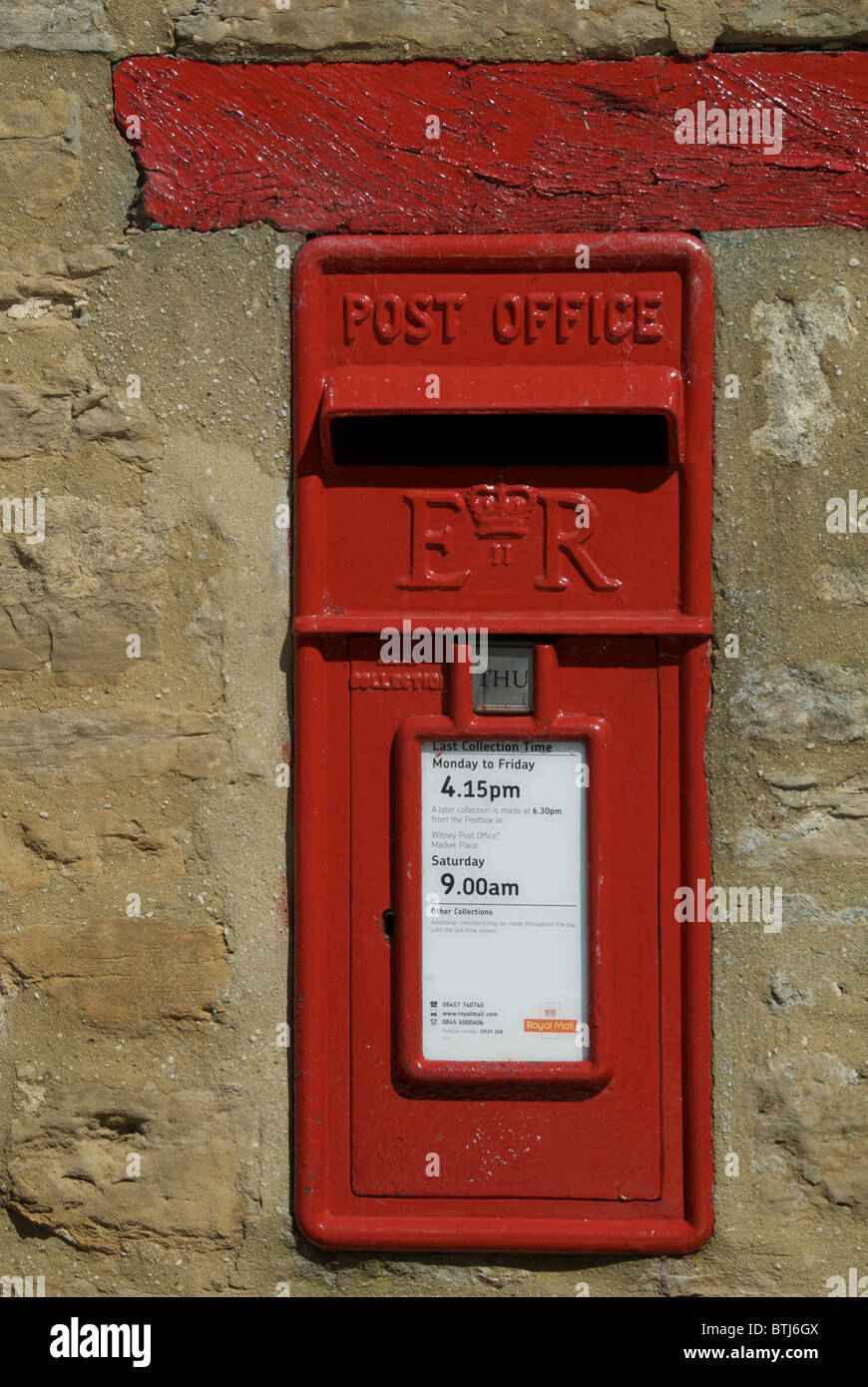 Post-box in Cotswolds, England Stock Photo - Alamy