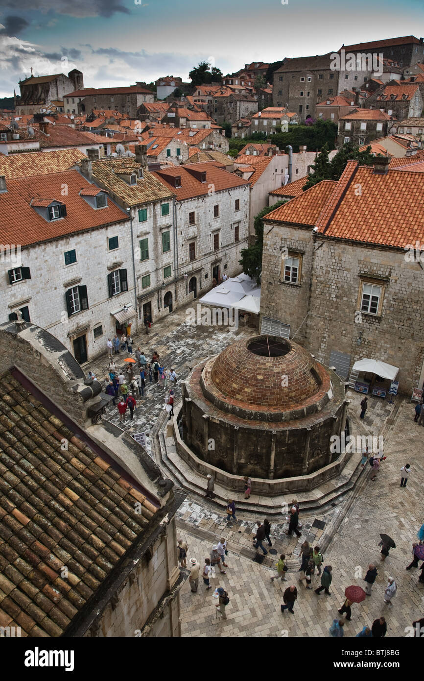 Dubrovnik Walled City Croatia Popular European Cruise destination Stock ...