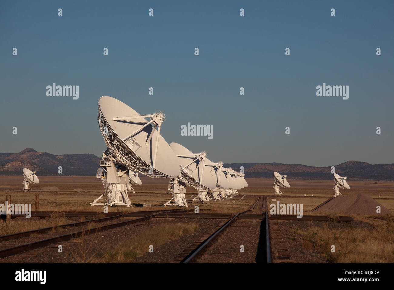 The Very Large Array radio telescope, part of the National Radio ...