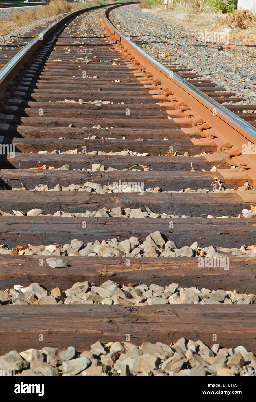 Curved steel rails hi-res stock photography and images - Alamy