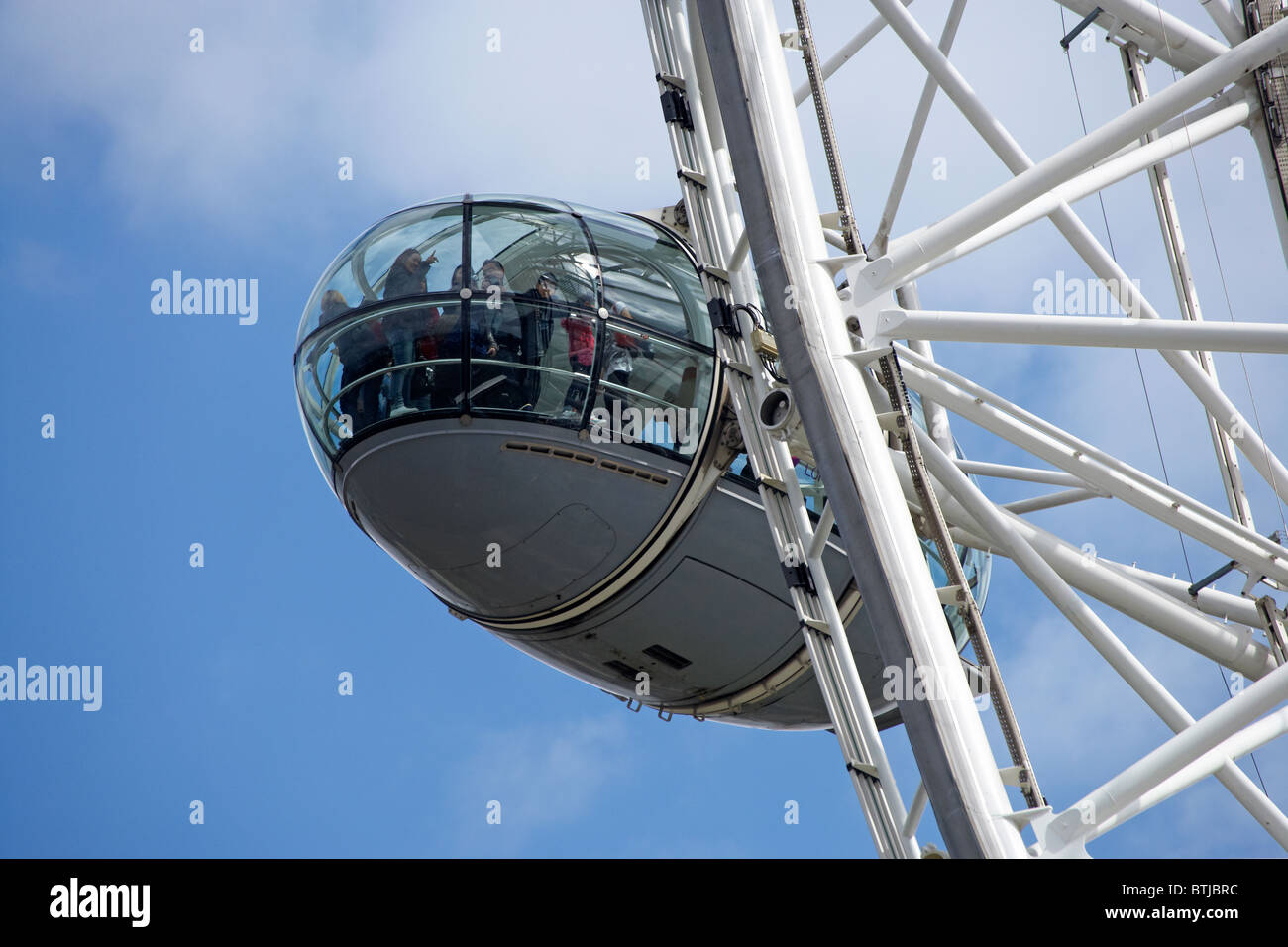 Passenger capsule on London Eye, London, England, United Kingdom Stock ...