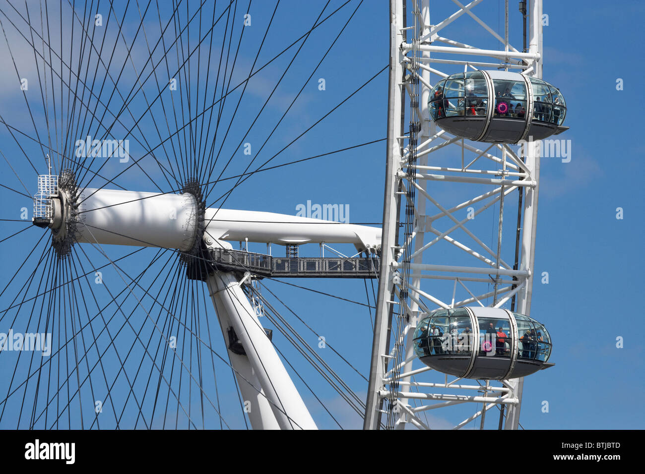 Passenger capsules on London Eye, London, England, United Kingdom Stock ...