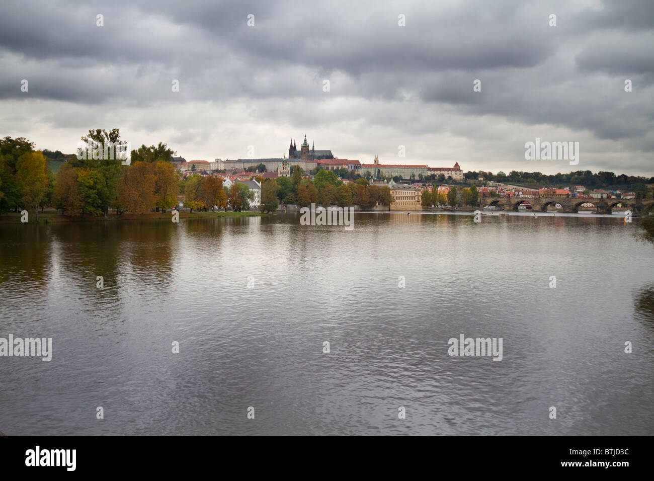 By the River in Prague Czech republic cityscape Stock Photo - Alamy