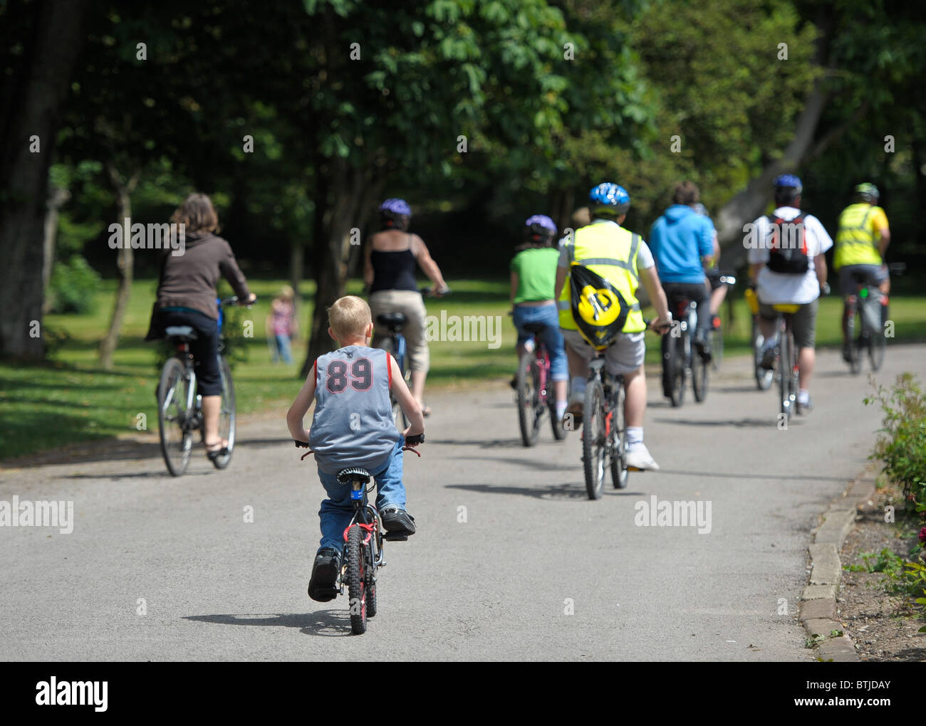 Taking part in a cycle ride Stock Photo - Alamy