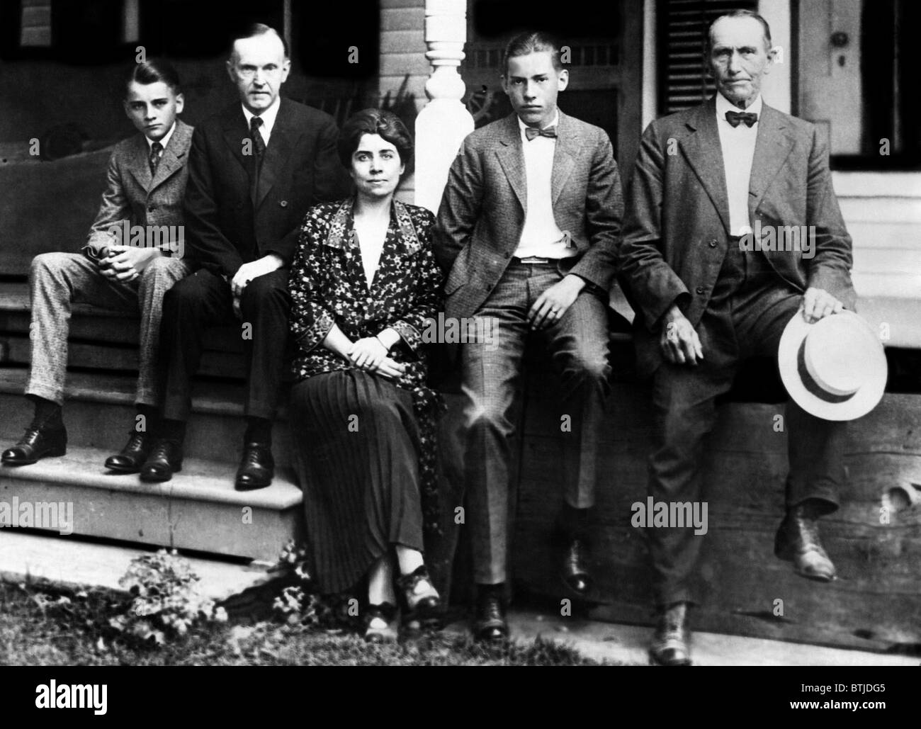 Calvin Coolidge Jr., President Calvin Cooldige, Grace Coolidge, John ...